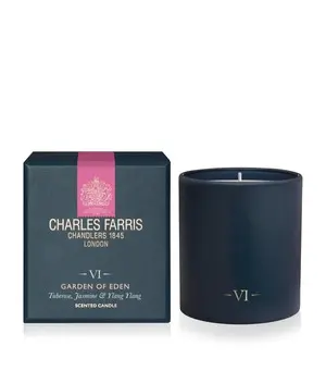 CHARLES FARRIS Garden Of Eden Scented Candle - Navy