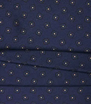Eleventy Silk Geometric Tie - Blue