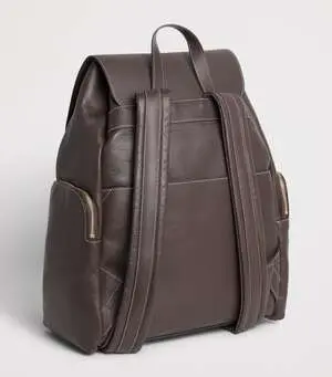 Eleventy Leather Backpack
