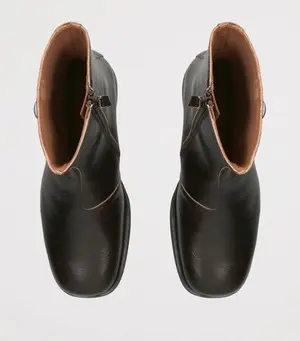Our Legacy Leather Camion Ankle Boots