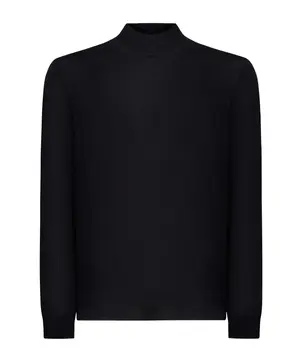 ZANONE Mock-neck Sweater - Black