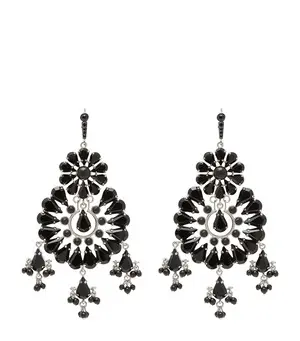 Alexander McQueen Lustre Drop Earrings - Brown