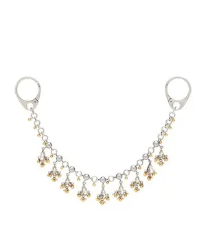 Alexander McQueen Lustre Chain Bag Charm - Blue