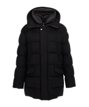MOORER Davide-lsl Hooded Down Jacket - Black
