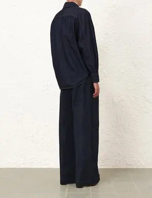 Zimmermann Long-sleeved Denim Shirt