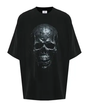 Vetements Skull Printed Oversized T-shirt - Black/multicolor