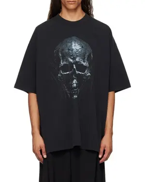 Vetements Skull Printed Oversized T-shirt