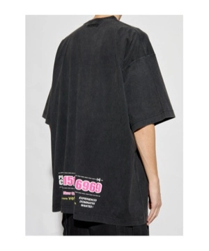 Vetements Slogan Printed Crewneck T-shirt