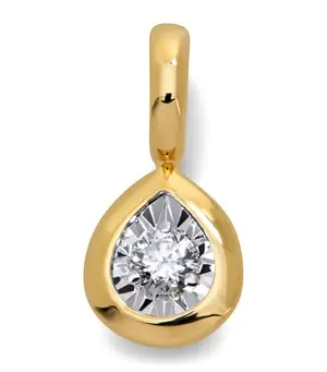 Monica Vinader Vermeil And Diamond Pendant