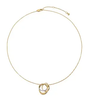 Monica Vinader Vermeil And Diamond Nura Wrap Necklace - Gold