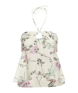 Isabel Marant Étoile Gabao Printed Cotton Top