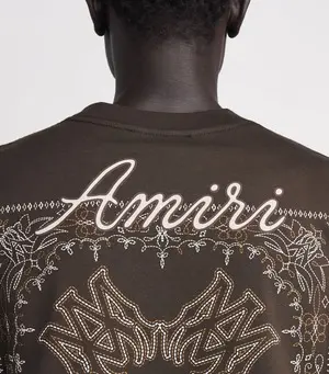 Amiri Cotton Quad Bandana T-shirt