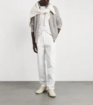 Eleventy Wool-blend Zip-up Cardigan