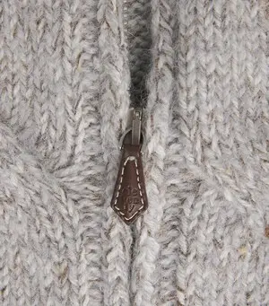 Eleventy Wool-blend Zip-up Cardigan