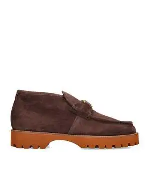 Valentino Garavani Suede Lord Chunky Loafers