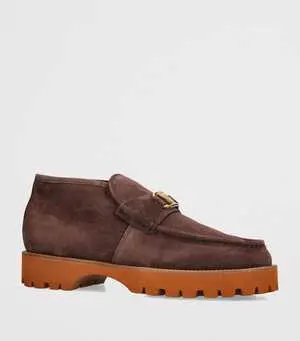 Valentino Garavani Suede Lord Chunky Loafers