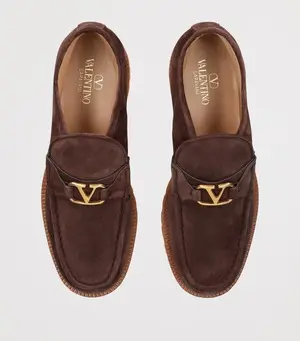 Valentino Garavani Suede Lord Chunky Loafers