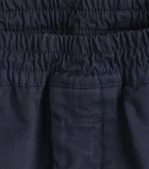 Eleventy Stretch-cotton Pleated Straight Trousers