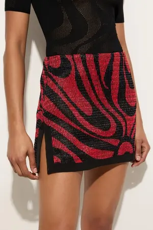 Emilio Pucci Rafia Wrap Skirt