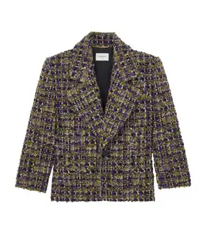 Saint Laurent Tweed Single-breasted Blazer