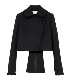 Alexander McQueen Wool-blend Tweed Jacket