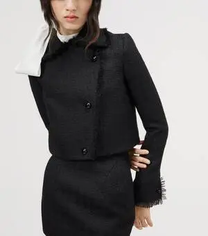 Alexander McQueen Wool-blend Tweed Jacket