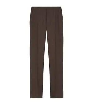 Alexander McQueen Wool Pinstripe Slim Trousers