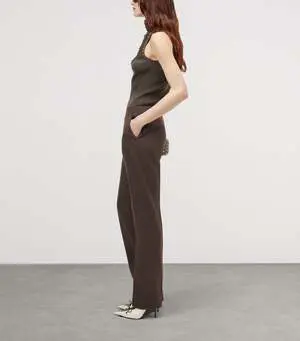 Alexander McQueen Wool Pinstripe Slim Trousers