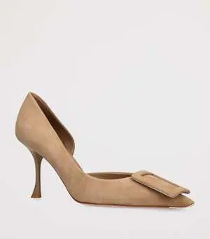 ROGER VIVIER Suede Viv In The City Pumps 85