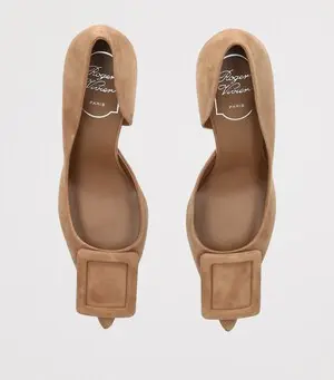 ROGER VIVIER Suede Viv In The City Pumps 85