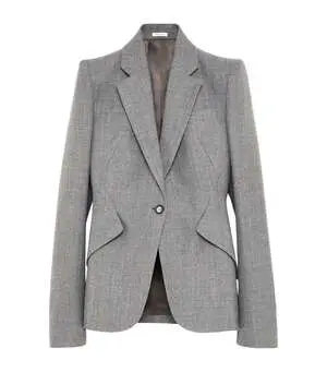 Alexander McQueen Wool Single-breasted Blazer