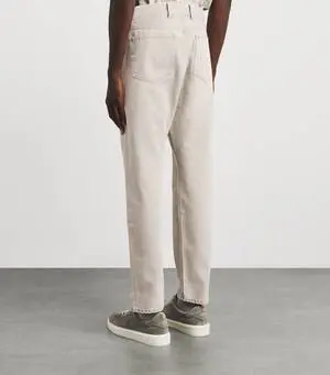 Eleventy Cotton Slim Jeans - Green