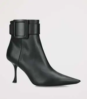 ROGER VIVIER Leather Ankle Boots