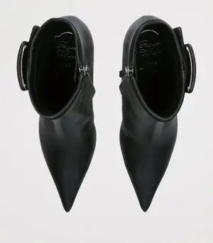 ROGER VIVIER Leather Ankle Boots