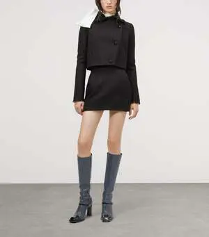 Alexander McQueen Wool-blend Tweed Mini Skirt