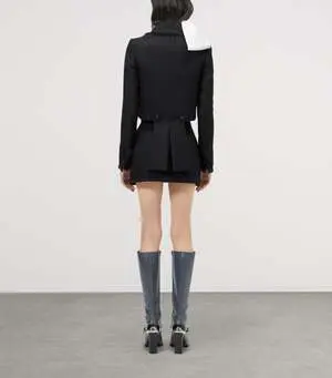 Alexander McQueen Wool-blend Tweed Mini Skirt