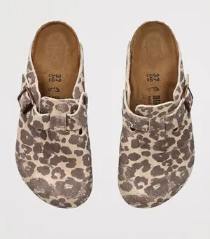 BIRKENSTOCK Suede Boston Clogs