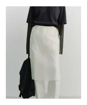 DUNST Drawstring Midi Skirt