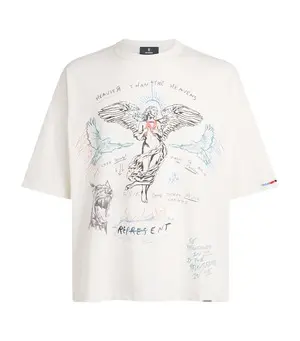 REPRESENT Organic Cotton-hemp Printed T-shirt