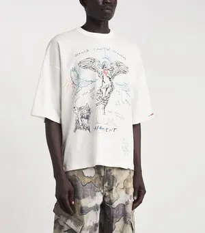 REPRESENT Organic Cotton-hemp Printed T-shirt