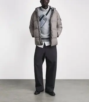 Stone Island Crinkle Reps Ny Puffer Jacket - Grey