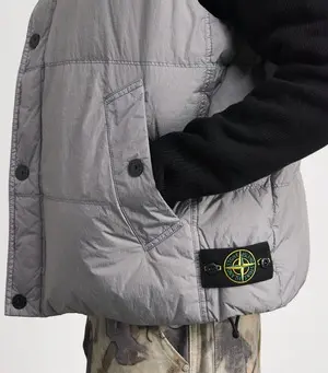 Stone Island Down-fill Crinkle Reps Ny Gilet