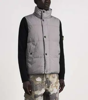 Stone Island Down-fill Crinkle Reps Ny Gilet
