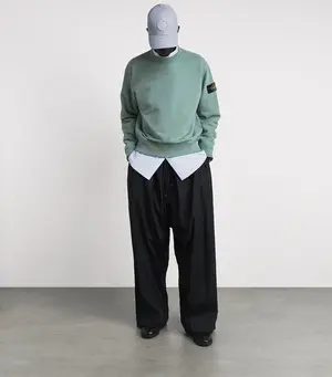 Stone Island Cotton Rib-knit Compass Sweatshirt