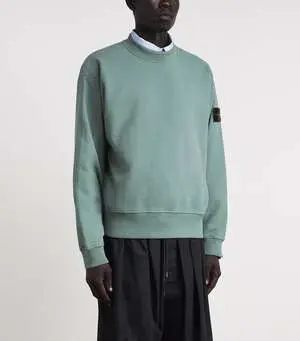 Stone Island Cotton Rib-knit Compass Sweatshirt