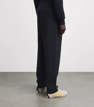 Stone Island Virgin Wool-blend Compass Sweatpants