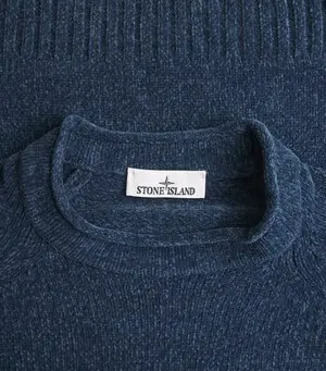 Stone Island Cotton Mélange Sweater - Blue