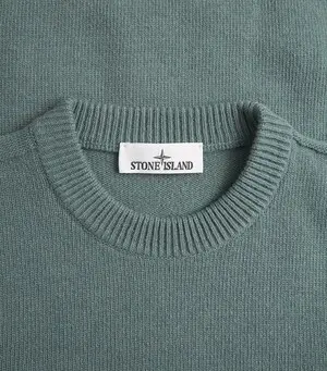 Stone Island Virgin Wool-blend Compass Sweater
