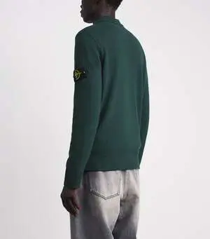 Stone Island Wool Compass Polo Sweater