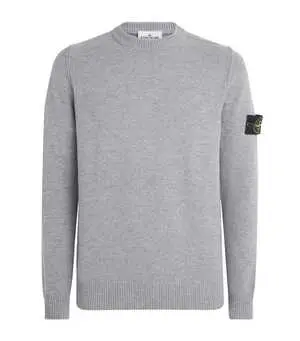 Stone Island Virgin Wool-blend Compass Sweater